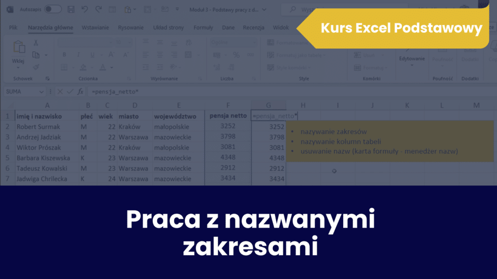 Kurs Excel Podstawowy – Certyfikowane Szkolenie z Ekspertem